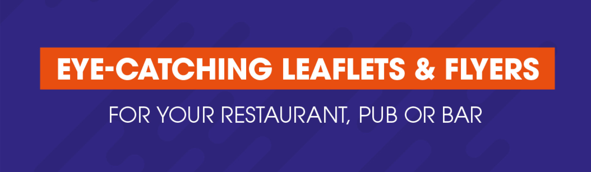 Printed flyers & leaflets to promote restaurants, pubs & bars in Bolton ...